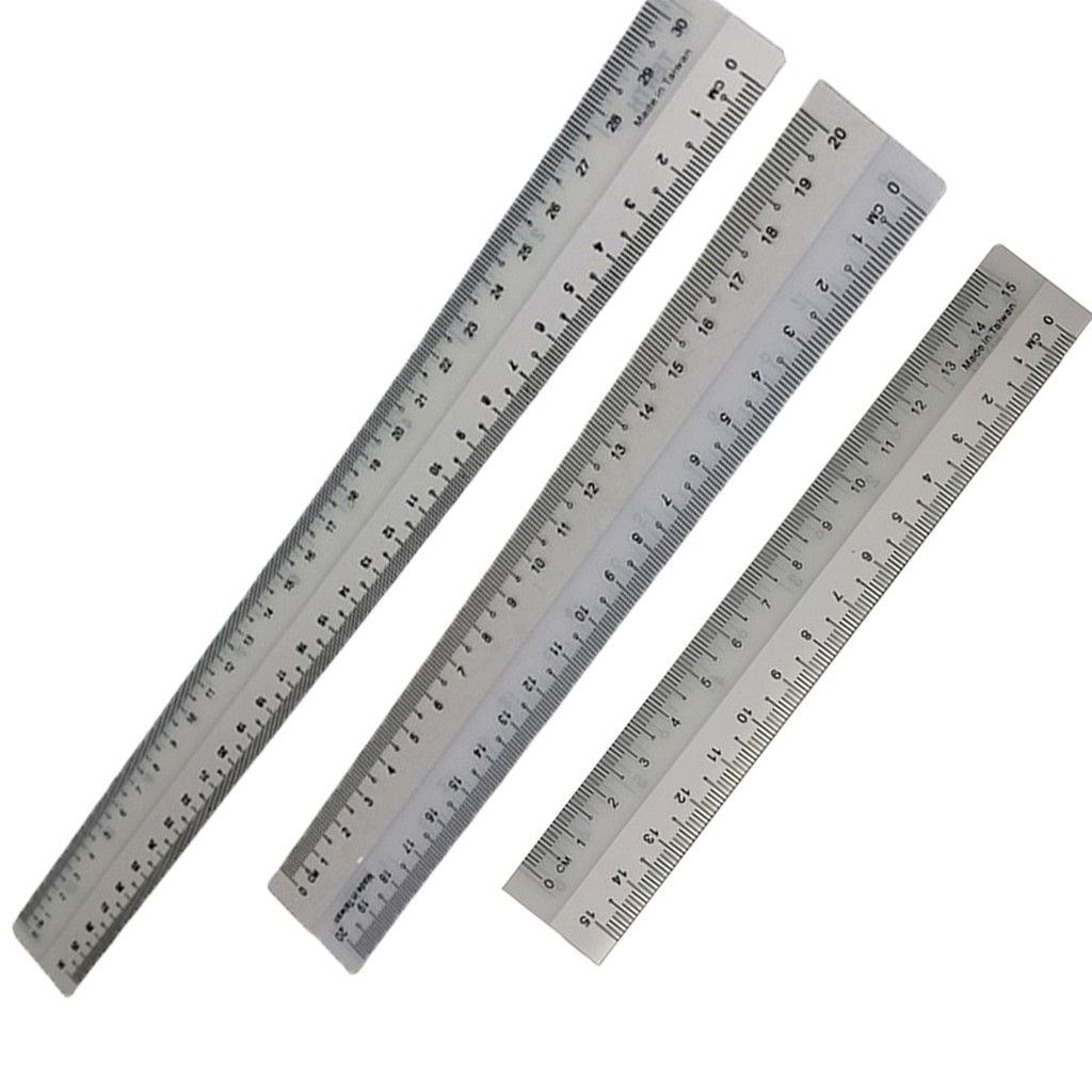 [Ready Stock] Ruler Plastic Pembaris Plastik 6,12,8 Halfwhite | Shopee ...