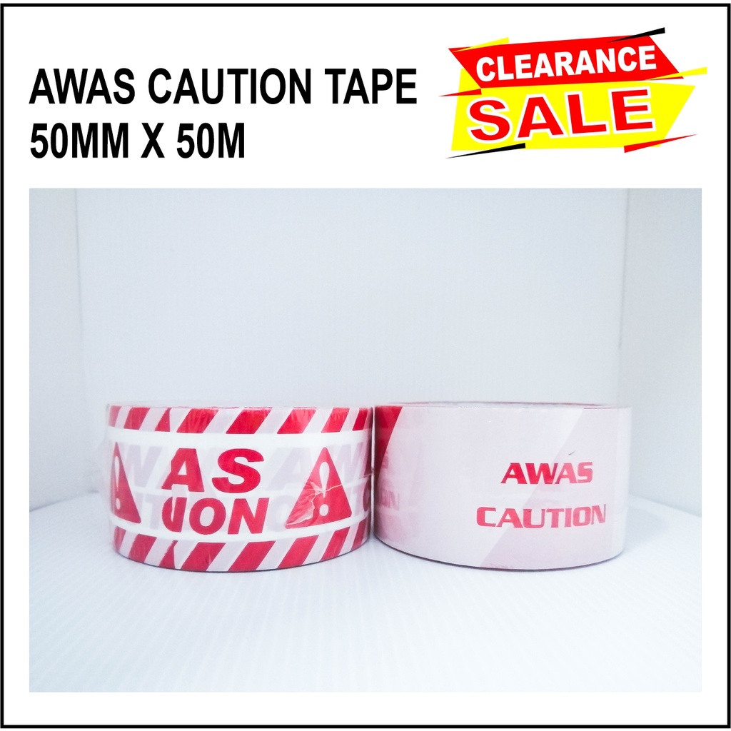 Hazard Tape ( Warning Film ) 48MM x 50M and 50MM x 50M | Shopee Malaysia