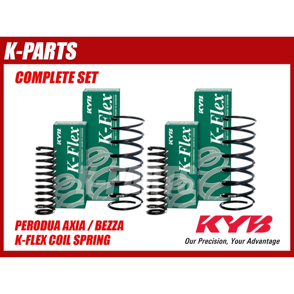 PERODUA AXIA BEZZA COIL SPRING K-FLEX KAYABA KYB FRONT AND REAR ...
