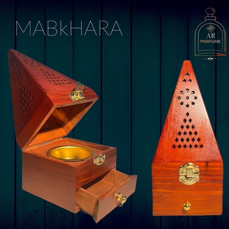 PYRAMID WOODEN MABKHARA Dapur Bukhor [Arabian incense burner for ...