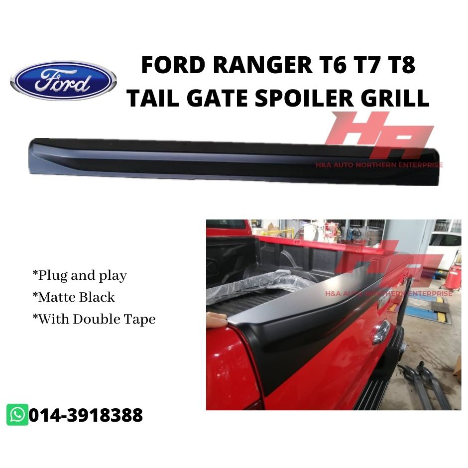 Ford Ranger T6 T7 T8 Raptor Rear Tail Gate Spoiler Cover | Shopee Malaysia