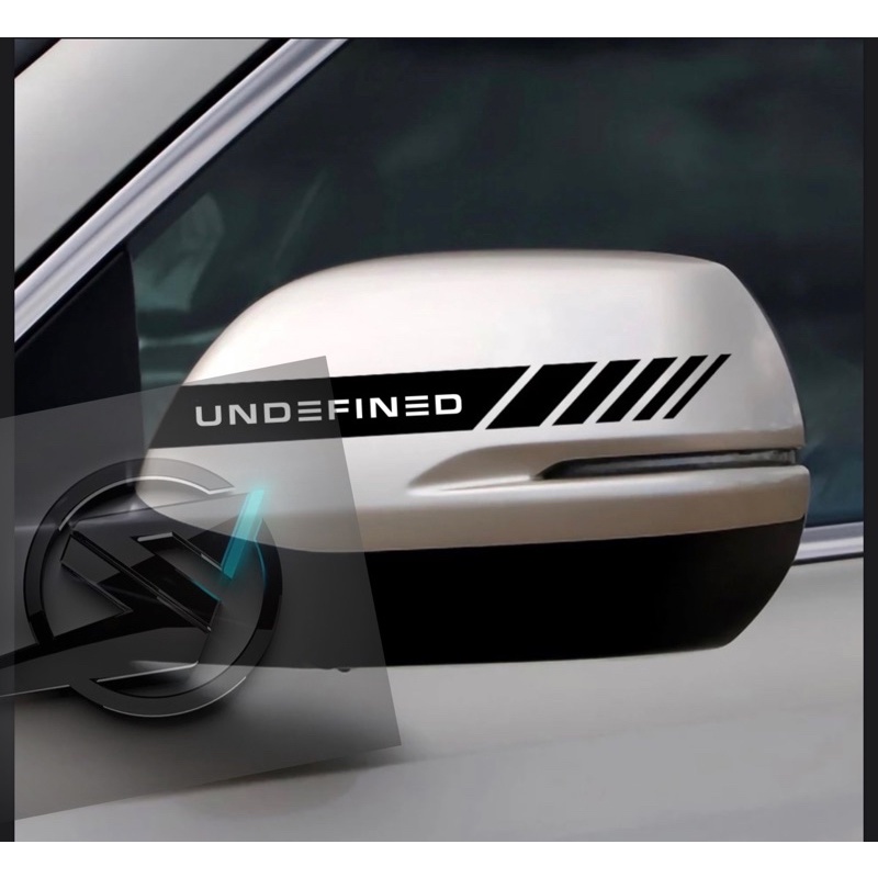 (Ready Stock)S109# 2pc UNDEFINED Car Sticker Bar Side Mirror For ...