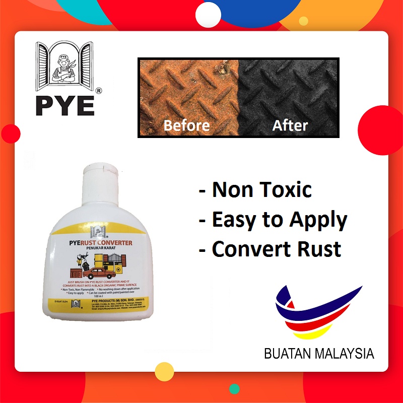 PYE Rust Converter - Synthetic Rust Stabilizer 100ml (Penukar Karat ...