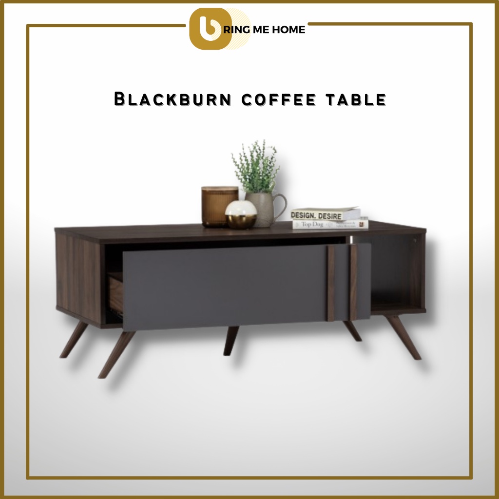 BLACKBURN Coffee Table Modern Living Room Table Meja Coffee Meja Ruang ...