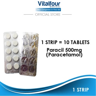 Uphamol/Paracil 500mg ( Paracetamol ) 10'Tablets/Strip | Shopee Malaysia
