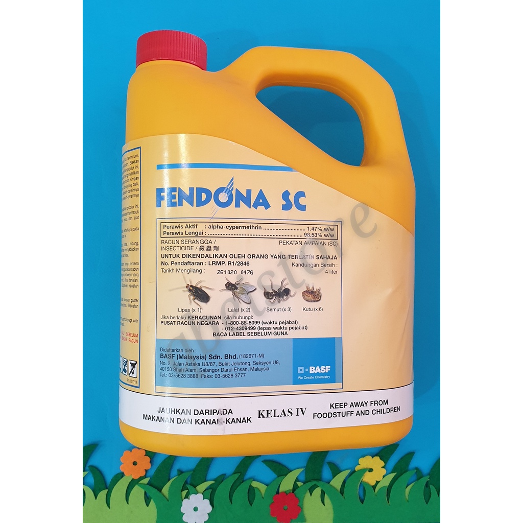 Fendona SC 4L BASF Racun Anai Anai Lipas Serangga Pepijat Bed Bug ...