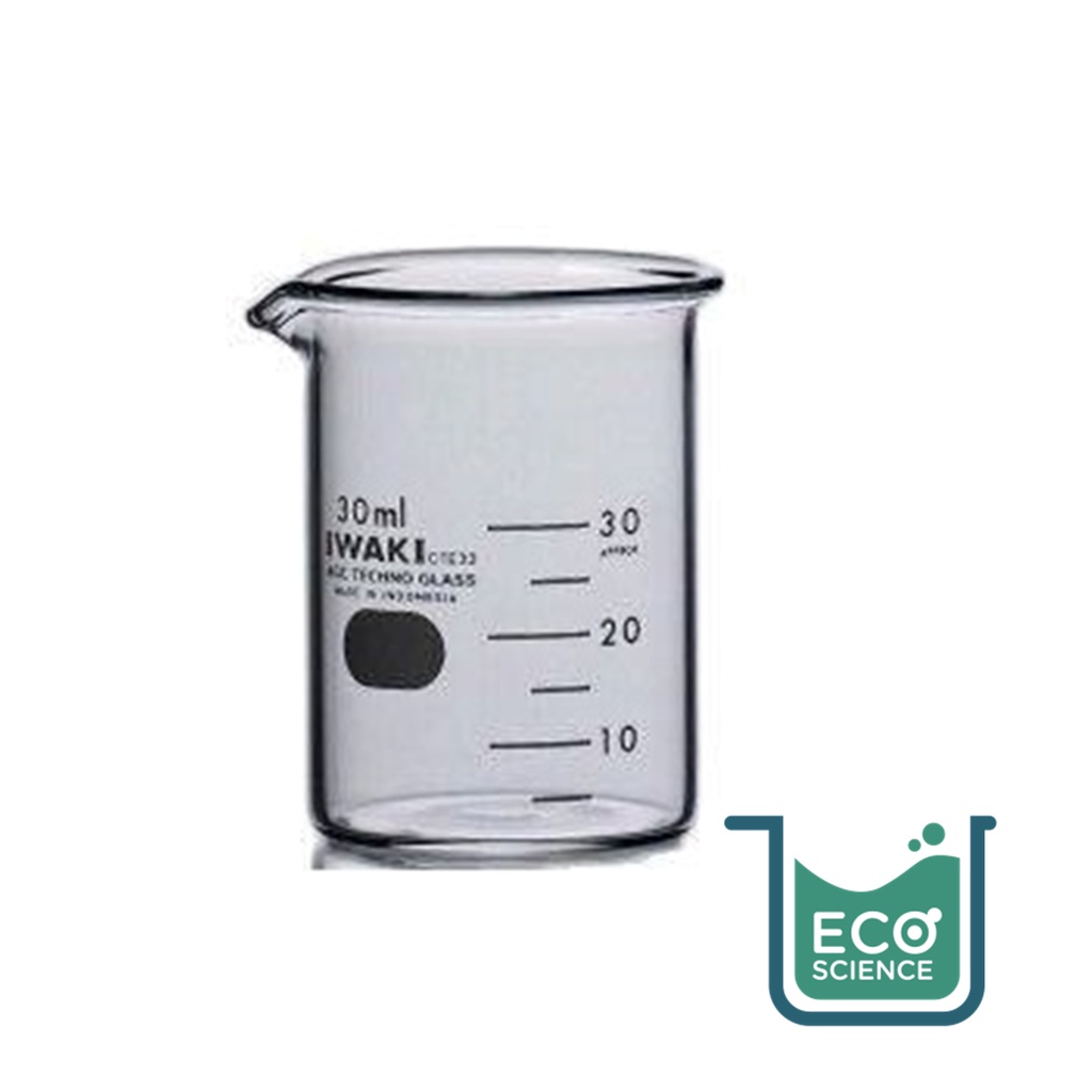 IWAKI Glass Beaker, Low Form, Thick Glass (50-1000 ml) | Shopee Malaysia