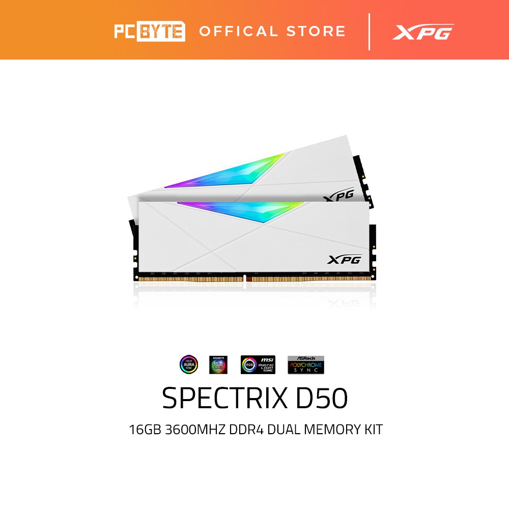 Adata XPG Spectrix D50 RGB 16GB (8GBx2) DDR4 Dual Desktop Memory RAM ...