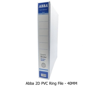 File ABBA 2D PVC Ring File / Fail Kulit Keras Putih - Size 25MM/40MM ...