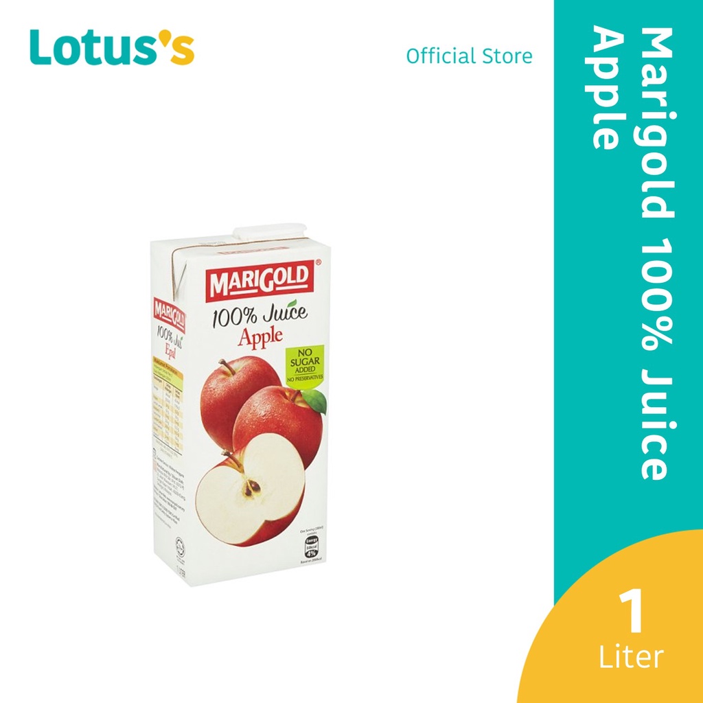 Marigold 100% Juice Apple 1 Liter | Shopee Malaysia