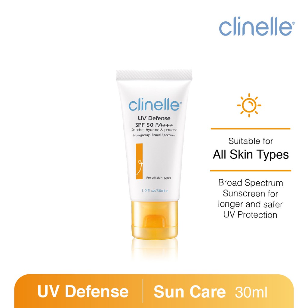 Clinelle UV Defense SPF 50 PA+++ (30ml) | Shopee Malaysia