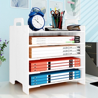Office tabletop document tray rack paper storage stackable file ...