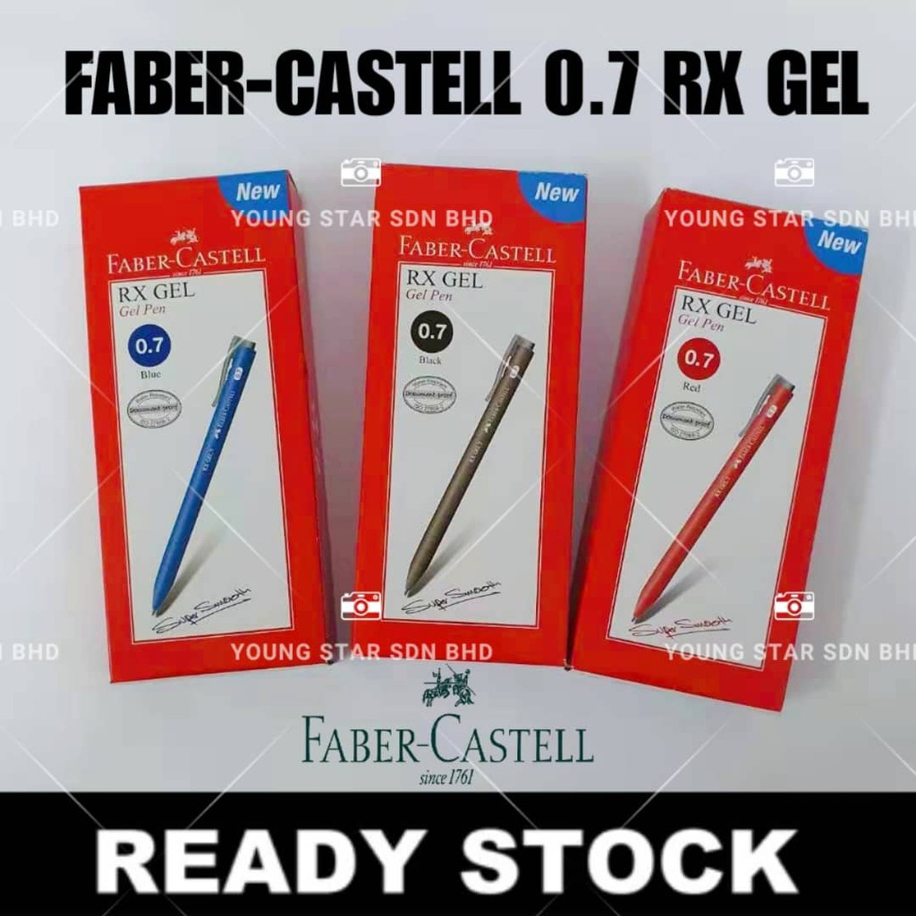 Faber-Castell RX Gel Pen 0.7mm (10 in1 Box ) | Shopee Malaysia