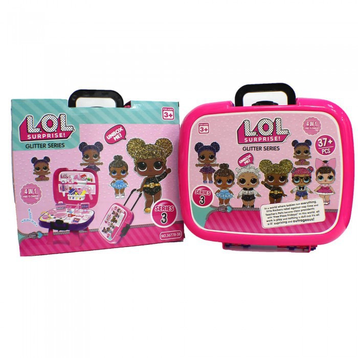 LOL SURPRISE PRETEND PLAY STANDING LUGGAGE DOCTOR PLAYSET (37PCS ...