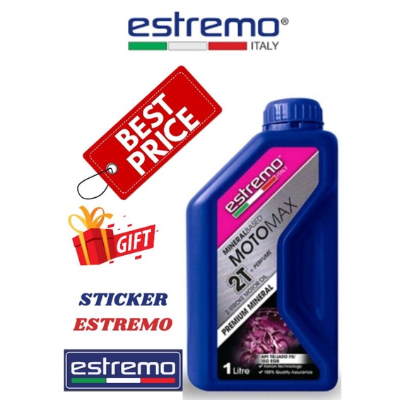 ESTREMO MOTOMAX MINERAL 2T-ENGINE OIL CARE/Minyak pelincir motor ...