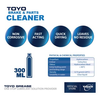 TOYO-G Brake & Parts Cleaner Spray (300ml) | Shopee Malaysia