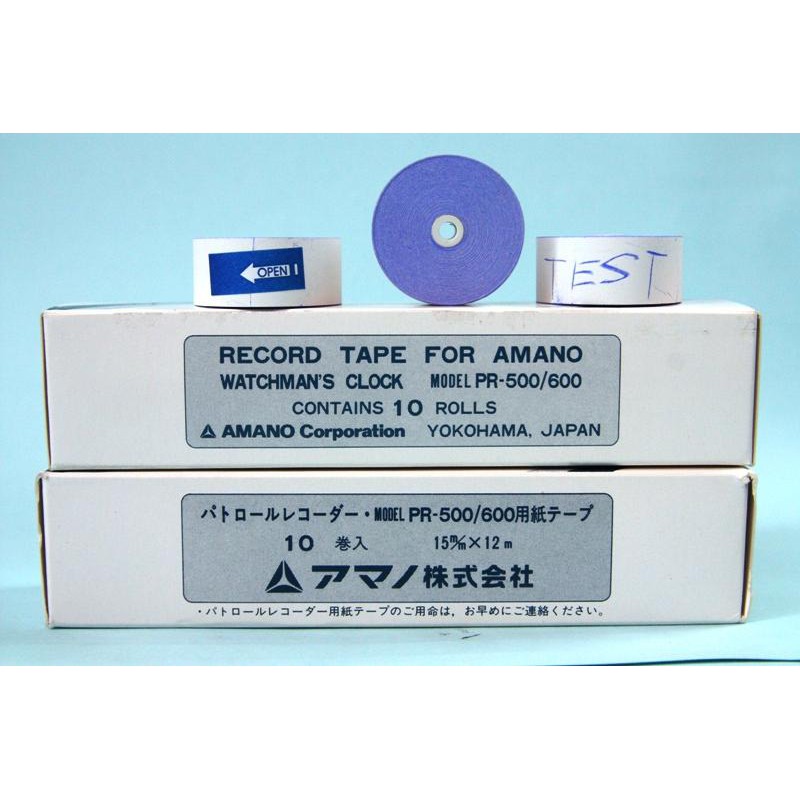 Record Tape for Amano Watchman's Clock Watchman Clock Tape | Shopee ...