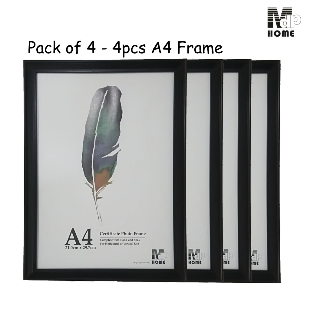 [READY STOCK] Value Pack of 4 Frames -A4 Certificate / Document Frame ...