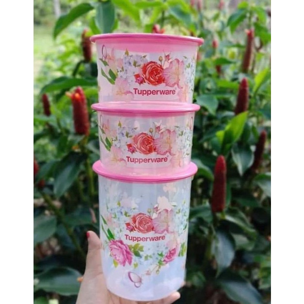 Tupperware One touch set(3pcs) | Shopee Malaysia