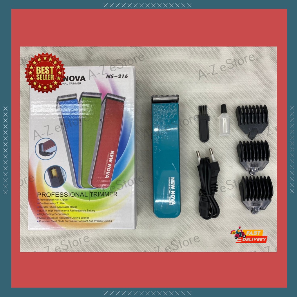 New Nova NS-216 Pro Rechargeable Trimmer Ready Stock | Shopee Malaysia