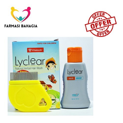 Lyclear Natural Herbal Hair Wash Syampu Kutu 40ml Shopee Malaysia