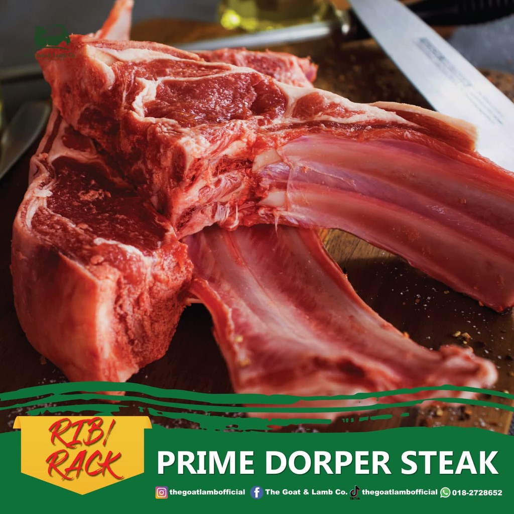 PRIME DORPER STEAK (WAGYU KAMBING - PREMIUM LAMB STEAK ) SET C | Shopee ...
