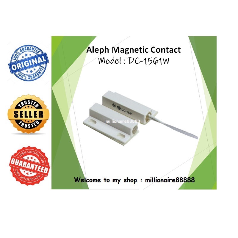 Aleph Magnetic Sensor DC-1561W Heavy Duty Door / Window Magnetic ...