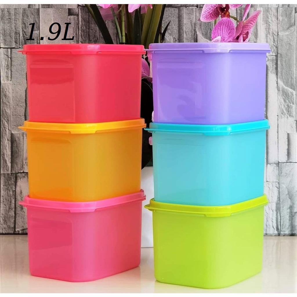 Tupperware Modular Mates Mini Rectangular MM II 1.9L Smart Keeper/Mini ...