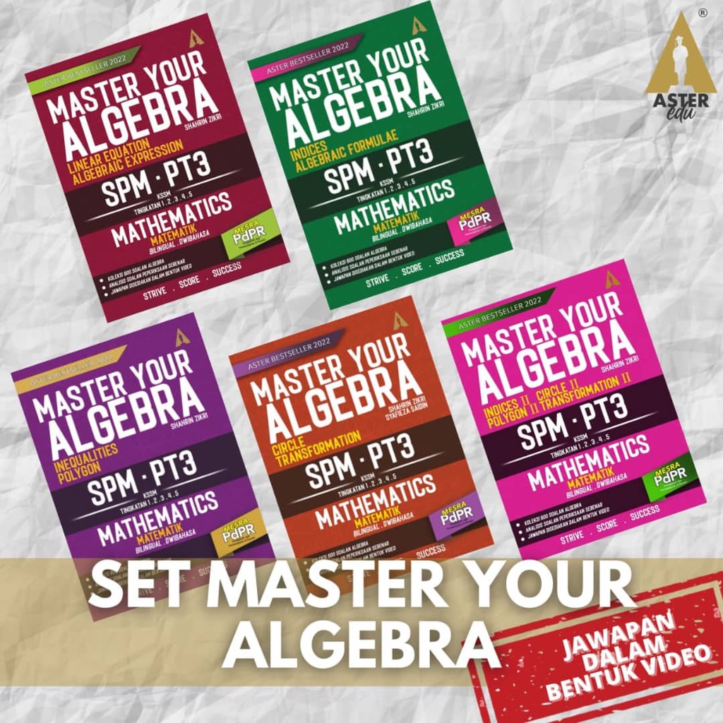 MASTER YOUR ALGEBRA (MATH) - SKEMA JAWAPAN DALAM BENTUK VIDEO ...