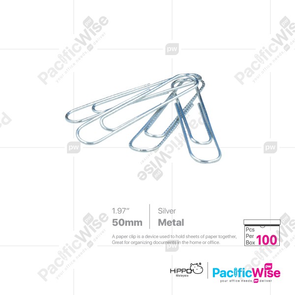 Jumbo Giant Clip/Klip Kertas/Silver/Round/Binder Accessories (50MM ...