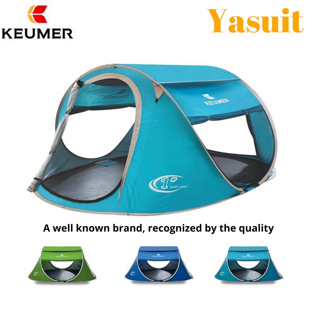 Keumer Pop Up Camping Tent Khemah Besar Instant Open Large Hiking ...