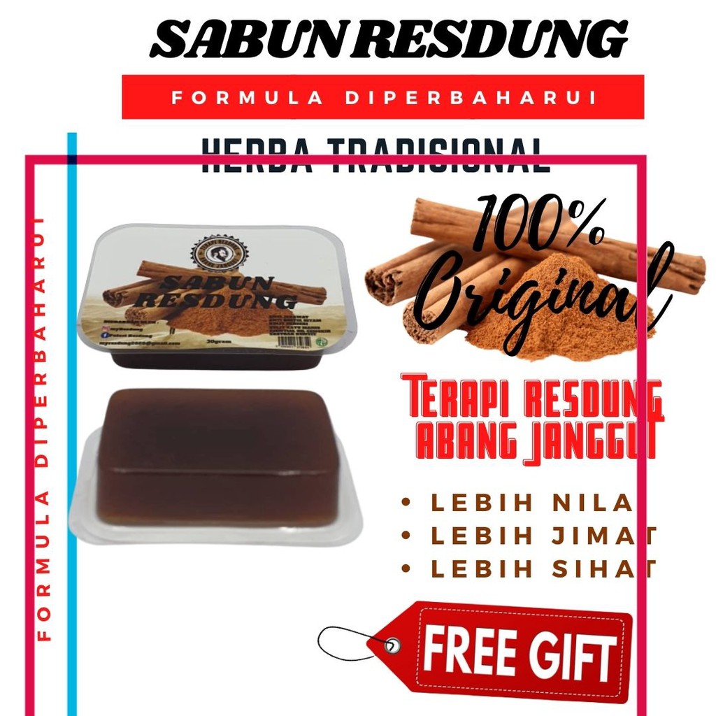Sabun Resdung Herba Hidung Kulit Kayu Manis 100% Soap Berkesan Bersin ...