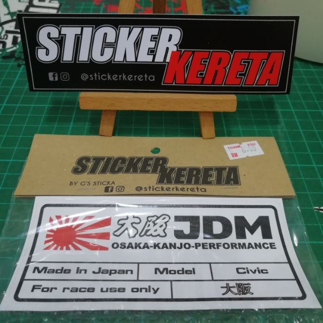 **READY STOCK** OSAKA Kanjo Performance Car Sticker | Shopee Malaysia