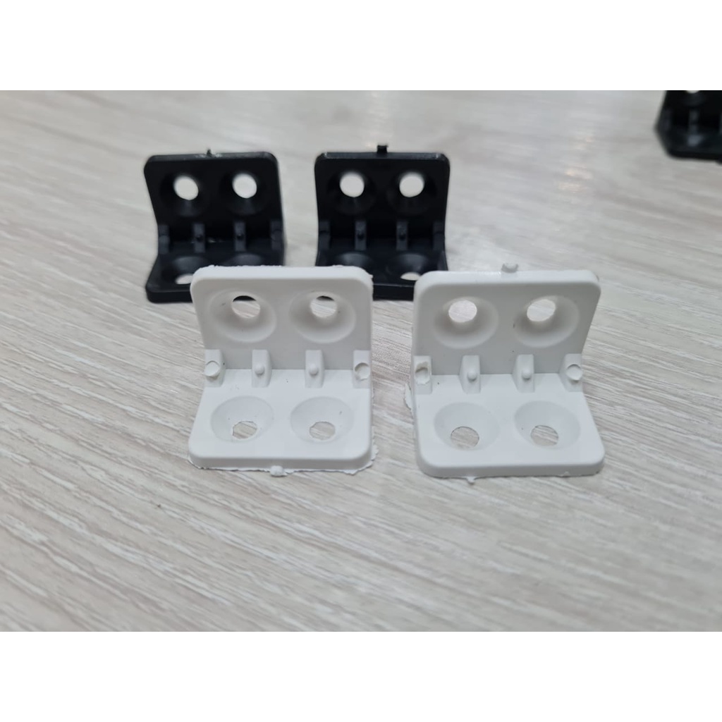 PVC L Bracket Plastic L Shape Shelf Corner Brace Angle Bracket 1 " x 1 ...