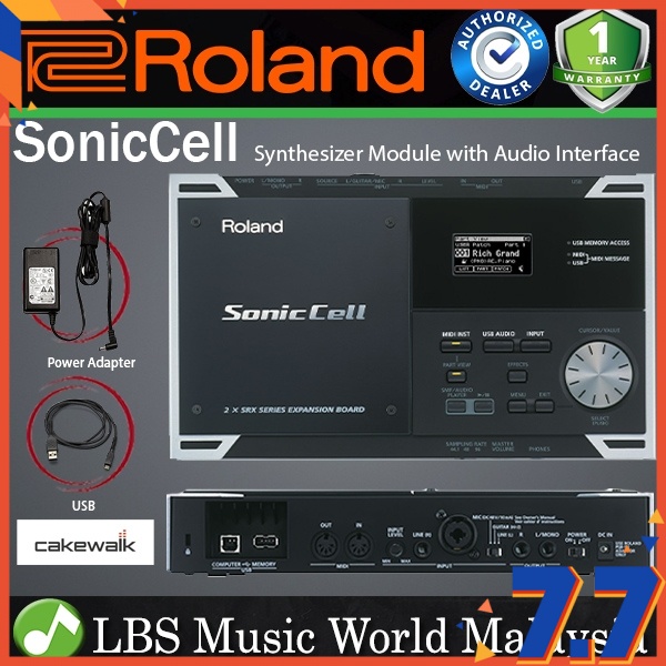 (Clearance) Roland Sonic Cell Expandable Synthesizer Module with USB ...