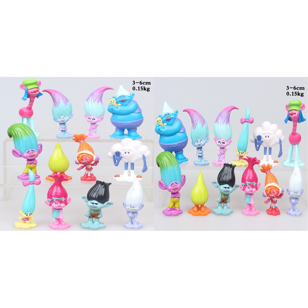 Trolls Figurines Set ~ 12 Characters in a set (Ready Stock) | Shopee ...