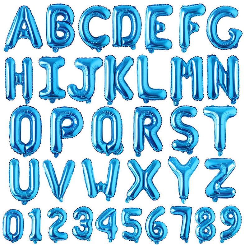 Blue Happy Birthday party balloons Wedding decorations balloons 40 inch ...