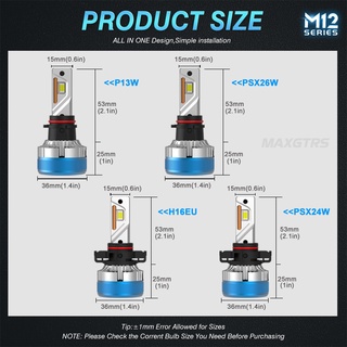 MAXGTRS 2x High power 55W H7 H4 Hi/Lo Beam Canbus Led Headlight Bulb H8 H11 9005 Hb3 9006 Hb4 ...