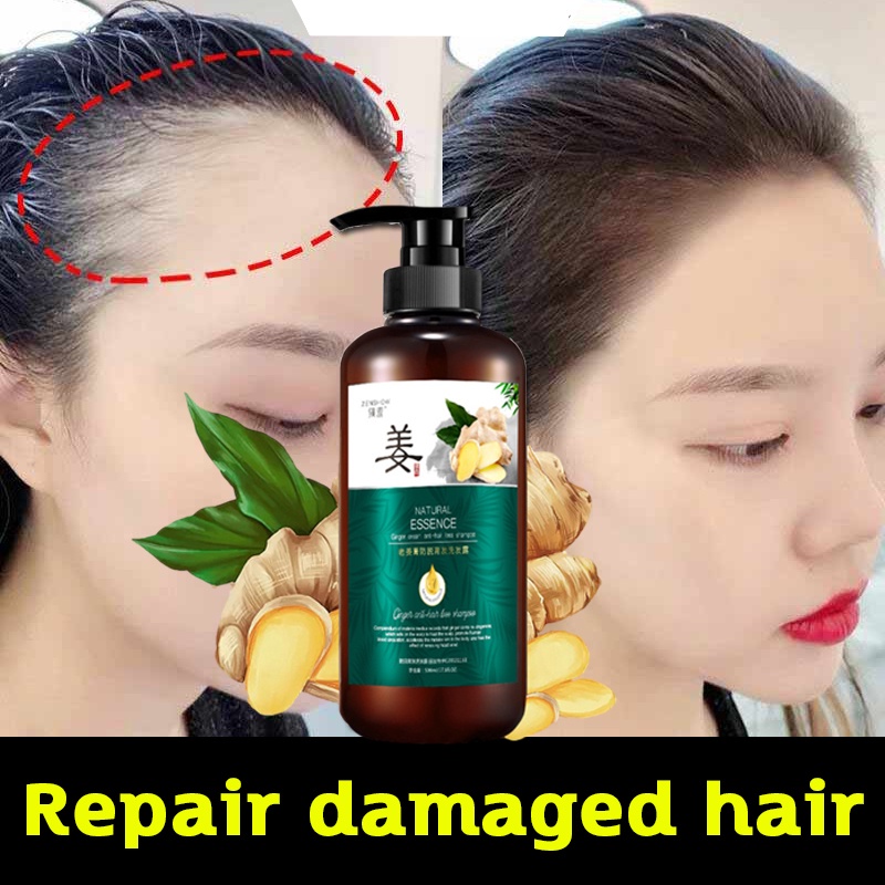 Ginger Shampoo Conditioner Natural Hair Grower Shampoo Treatment Scalp