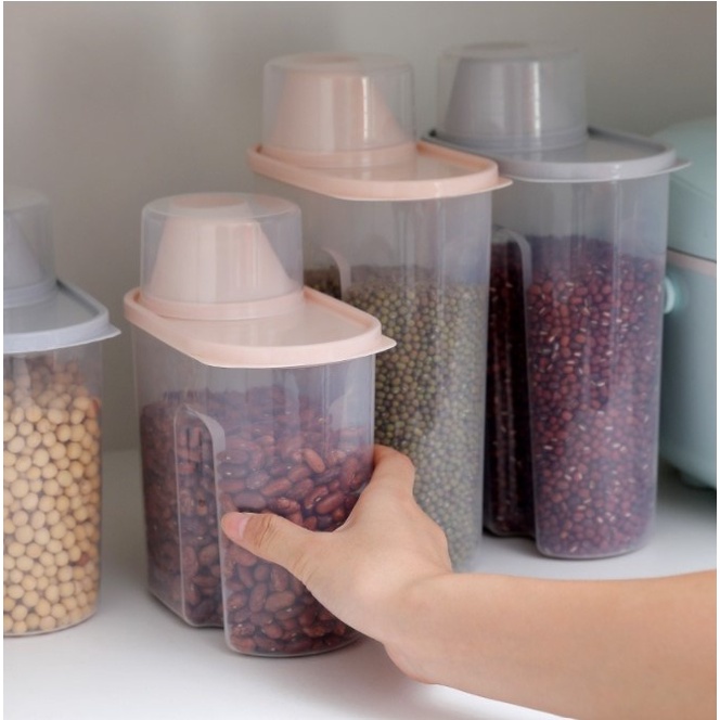 Bekas Simpan Bijirin 1.9L Food Storage Container Grain Container 1.9L ...