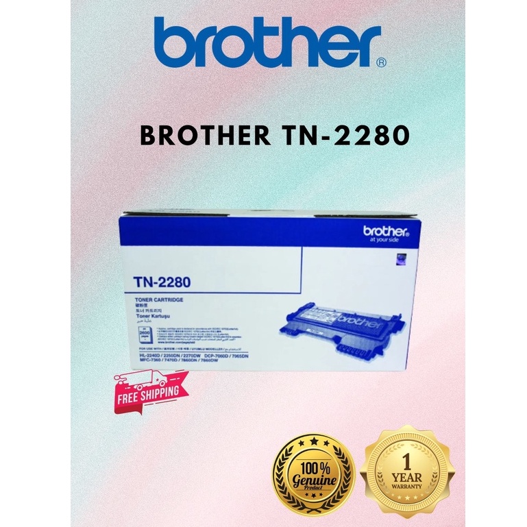BROTHER TN-2280 ORIGINAL BLACK TONER CARTRIDGE | Shopee Malaysia