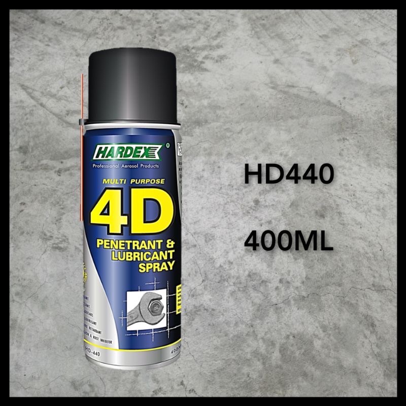 HARDEX HD440 4D PENETRANT & LUBRICANT SPRAY 400ML / ANTI RUST ANTI ...