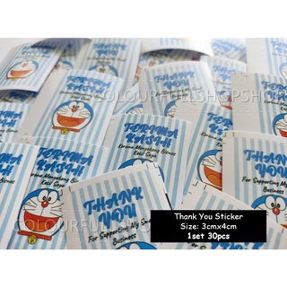 30pcs Doraemon Thank You Packaging Seal Sticker / Pelekat Terima Kasih ...