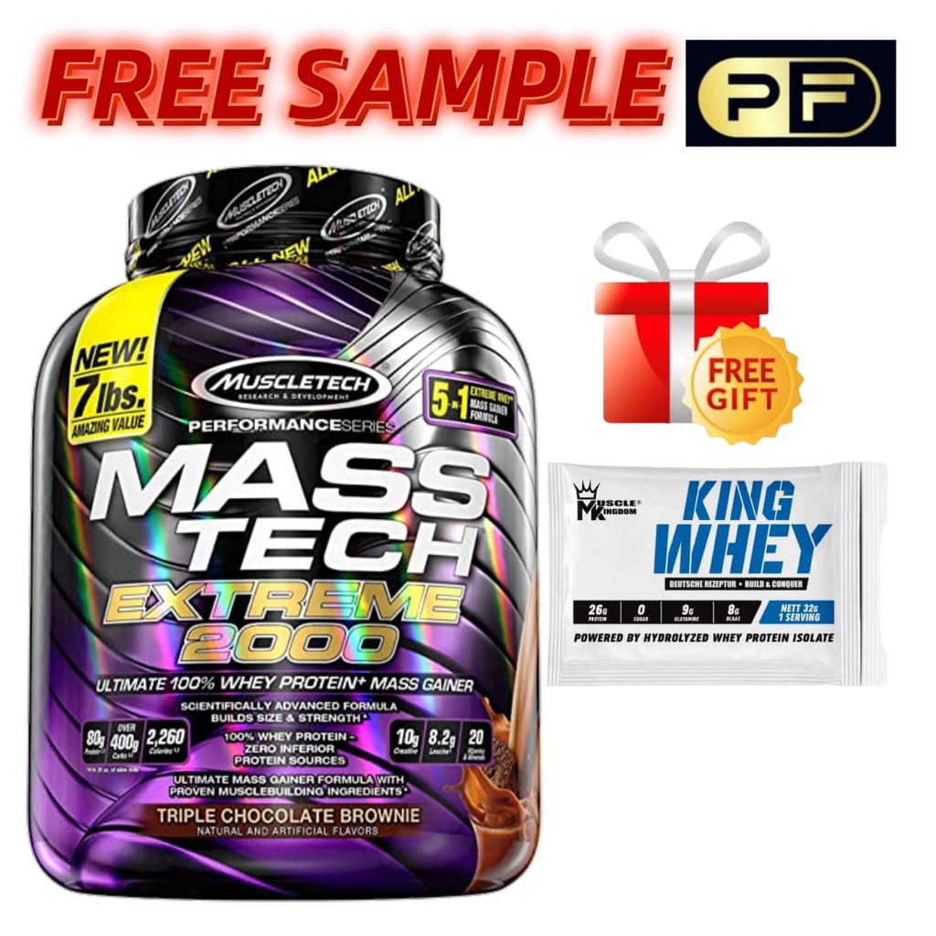 MUSCLETECH MASSTECH EXTREME 2000 7LBS (FREE SAMPLE) | Shopee Malaysia