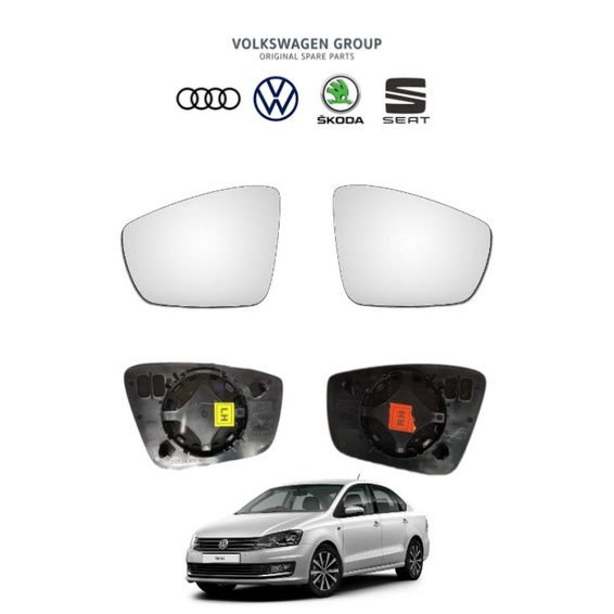 Genuine Volkswagen Polo Sedan Vento Driver Door Side Mirror Glass ...