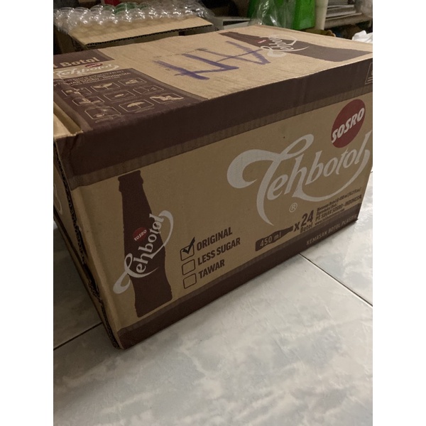 Teh Botol (satu kotak) 24 botol 450ml | Shopee Malaysia