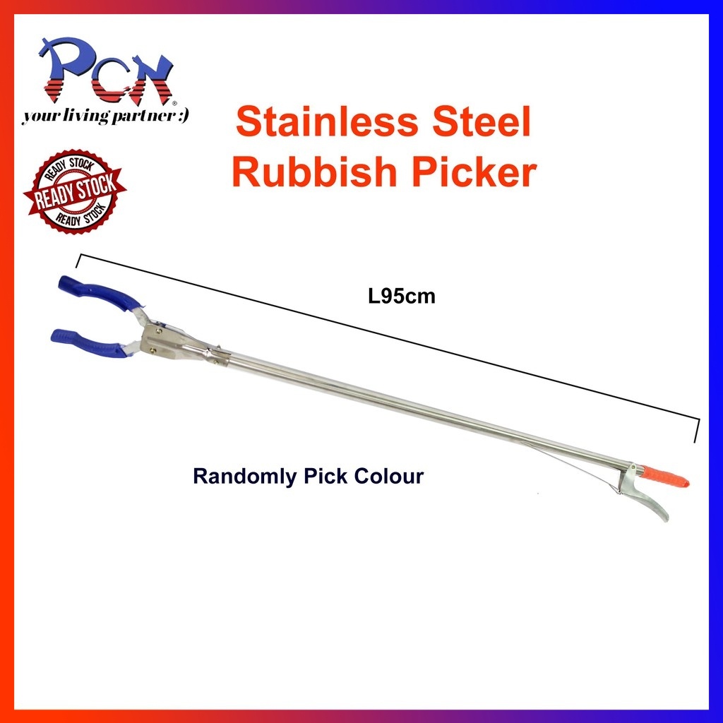 PCN S/Steel Garbage Picker Trash/ Stainless Steel Clipper Pick-up Tools ...