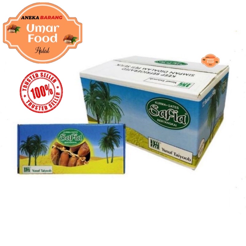 YUSUF TAIYOOB KURMA TANGKAI SAFIA 12 small boxes X 500gm KURMA TANGKAI ...
