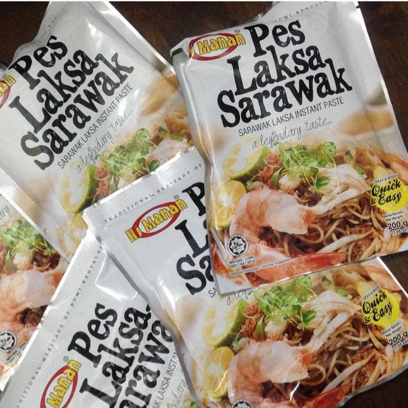 【Stok Ready】Haji Manan 200g Pes Laksa Sarawak laksa instant paste HJ ...