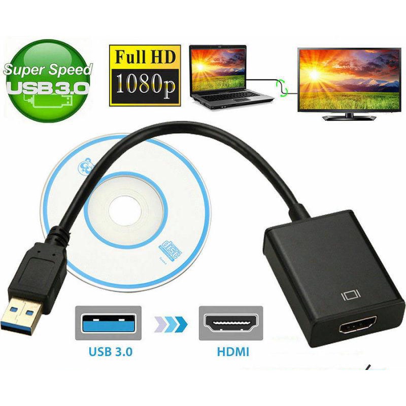 USB3.0 To hdmi Full HD 1080P Hdtv Laptop PC Video External Display ...